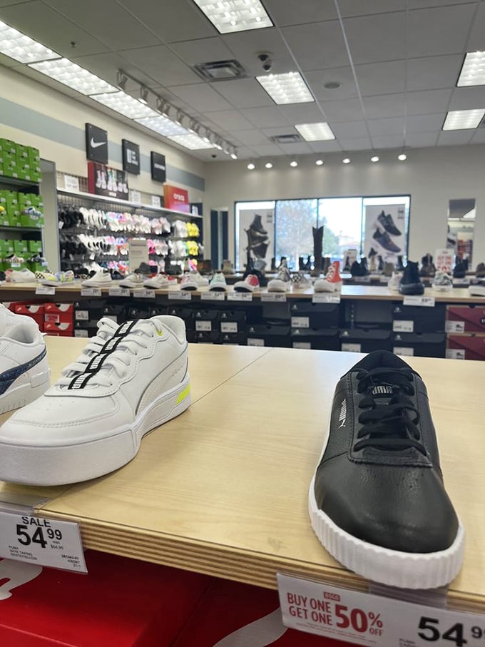 Sneaker heaven for footwear enthusiasts. Buy one, get one 50% off &ndash; because no one has ever bought just one pair of shoes.