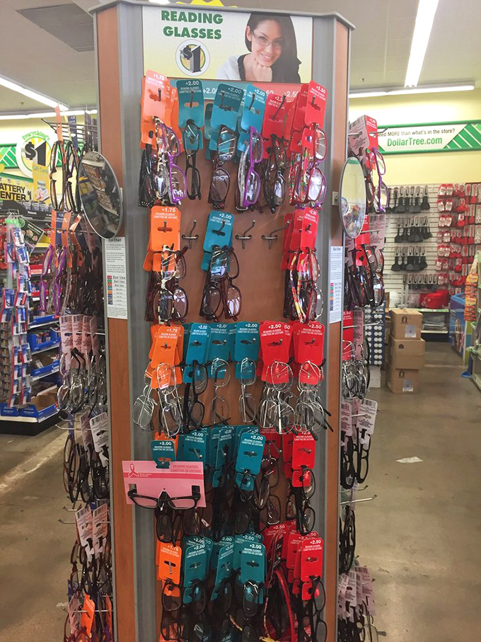 Reading glasses galore! Because nothing says "distinguished mature adult" like having backup specs in every room of the house.