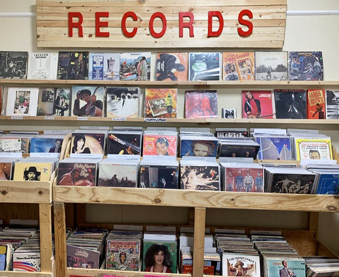 Vinyl paradise awaits the audiophile. These record shelves hold forgotten B-sides and hidden gems waiting for their needle-drop moment.