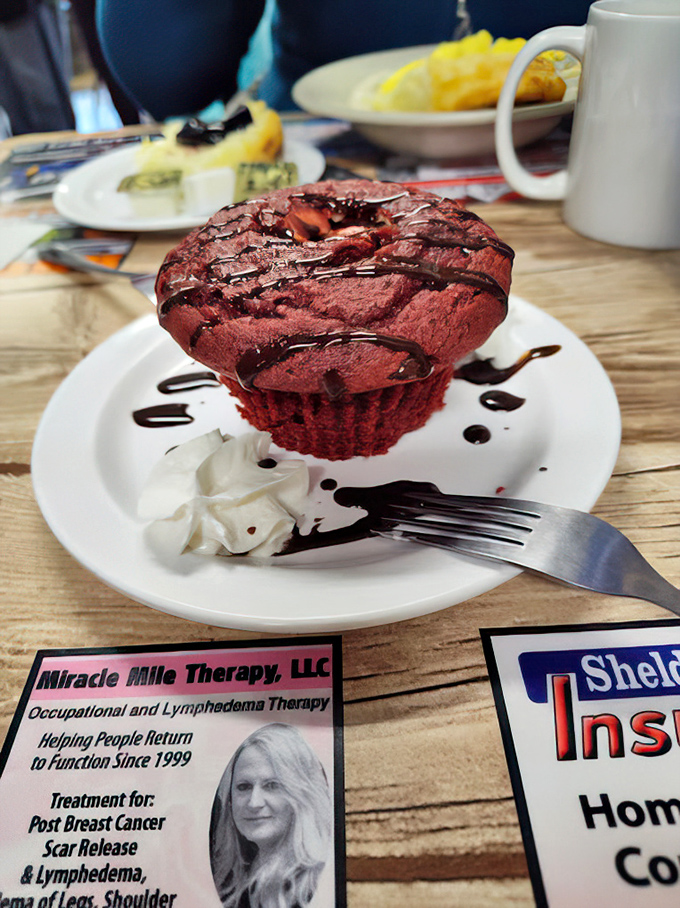 Red velvet cupcake so rich and decadent, it makes dessert feel like the main event worth celebrating.