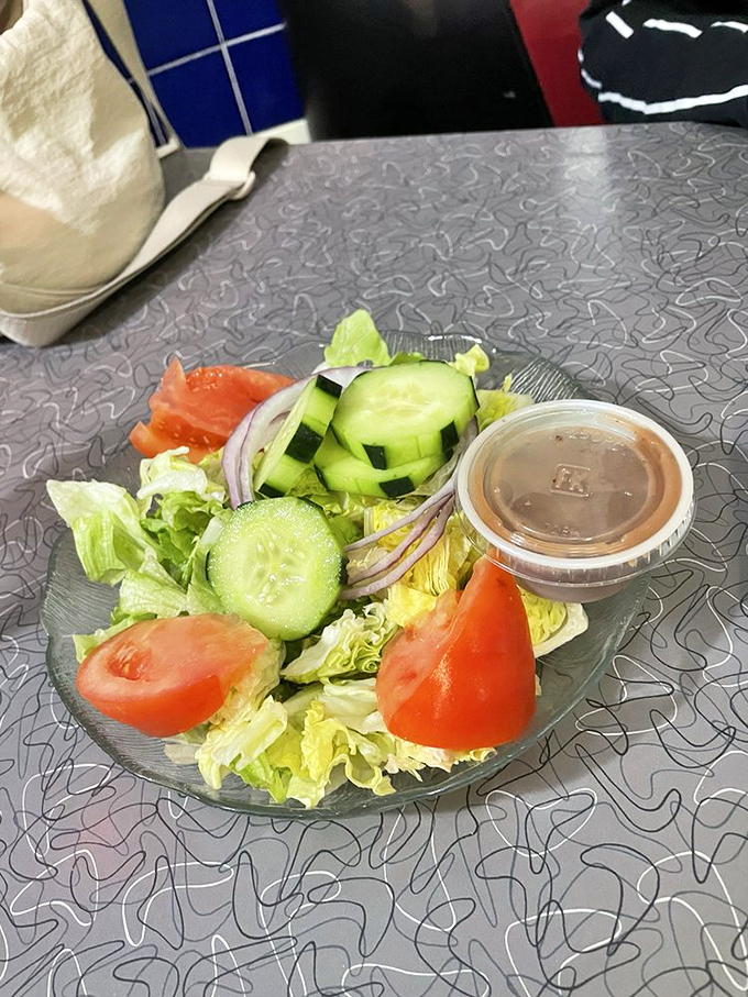 Even the salad gets the respect it deserves&mdash;crisp, fresh, and colorful, proving diners can do healthy without sacrificing satisfaction.