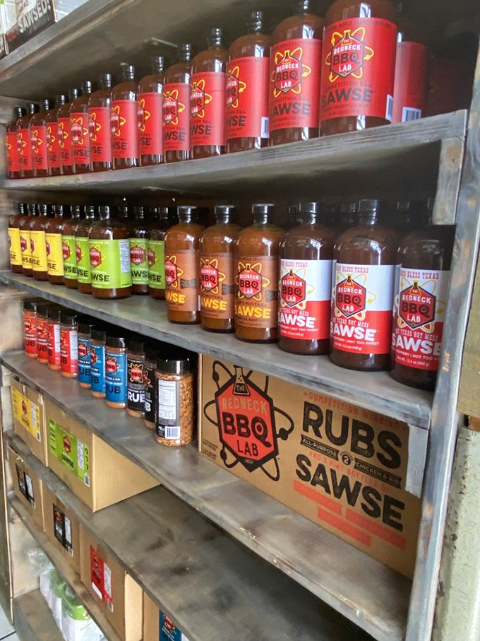 The sauce arsenal. From vinegar-tangy to molasses-sweet, these bottles contain liquid gold for the BBQ faithful.