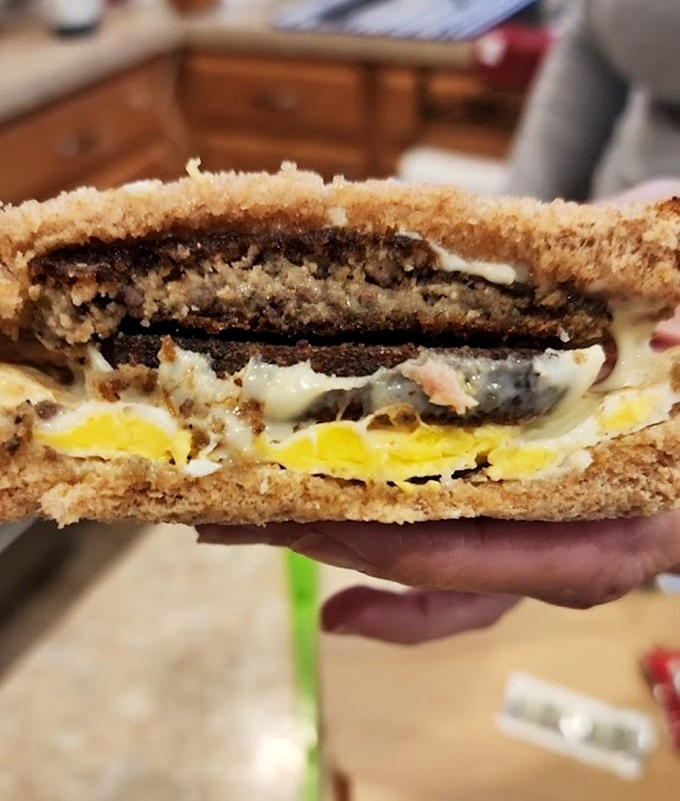 Scrapple, egg, and cheese: Delaware's answer to the question "What's the most satisfying way to start your day?"