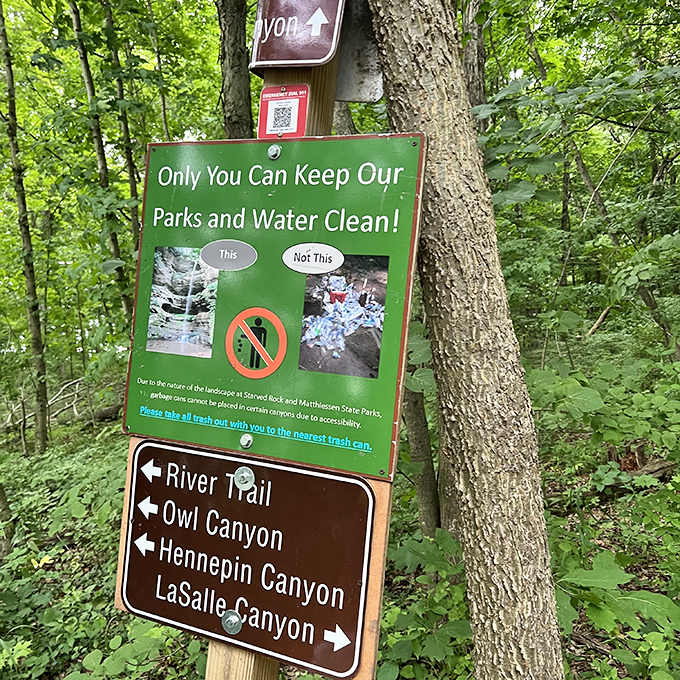 Trail signs: where "you are here" meets "but where exactly is here?" The ultimate choose-your-own-adventure guide.