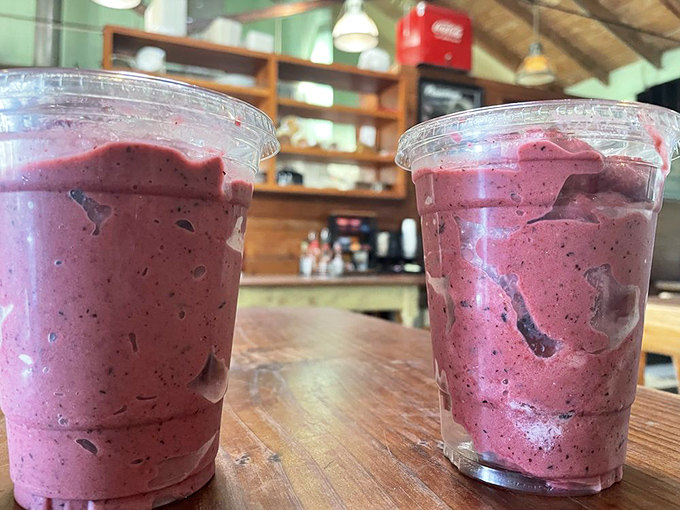 Smoothies so vibrant they look like they're plotting to improve your health whether you like it or not. Deliciously sneaky nutrition.
