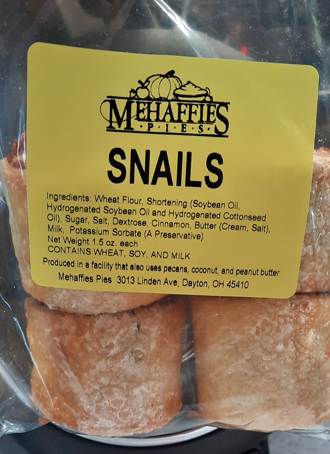 "Snails" might sound alarming for a bakery, but these cinnamon-laced pastries are the sleeper hit of Mehaffie's lineup.