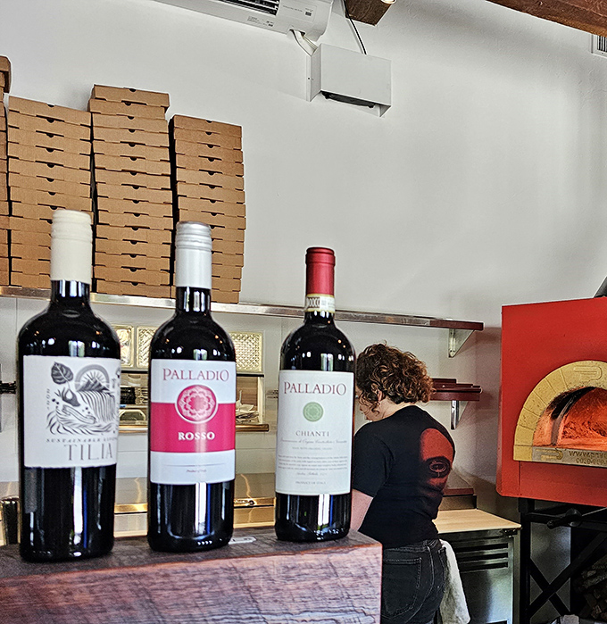 Behind every great pizza is a thoughtful selection of wines. These bottles aren't just decorative&mdash;they're waiting to elevate your meal.
