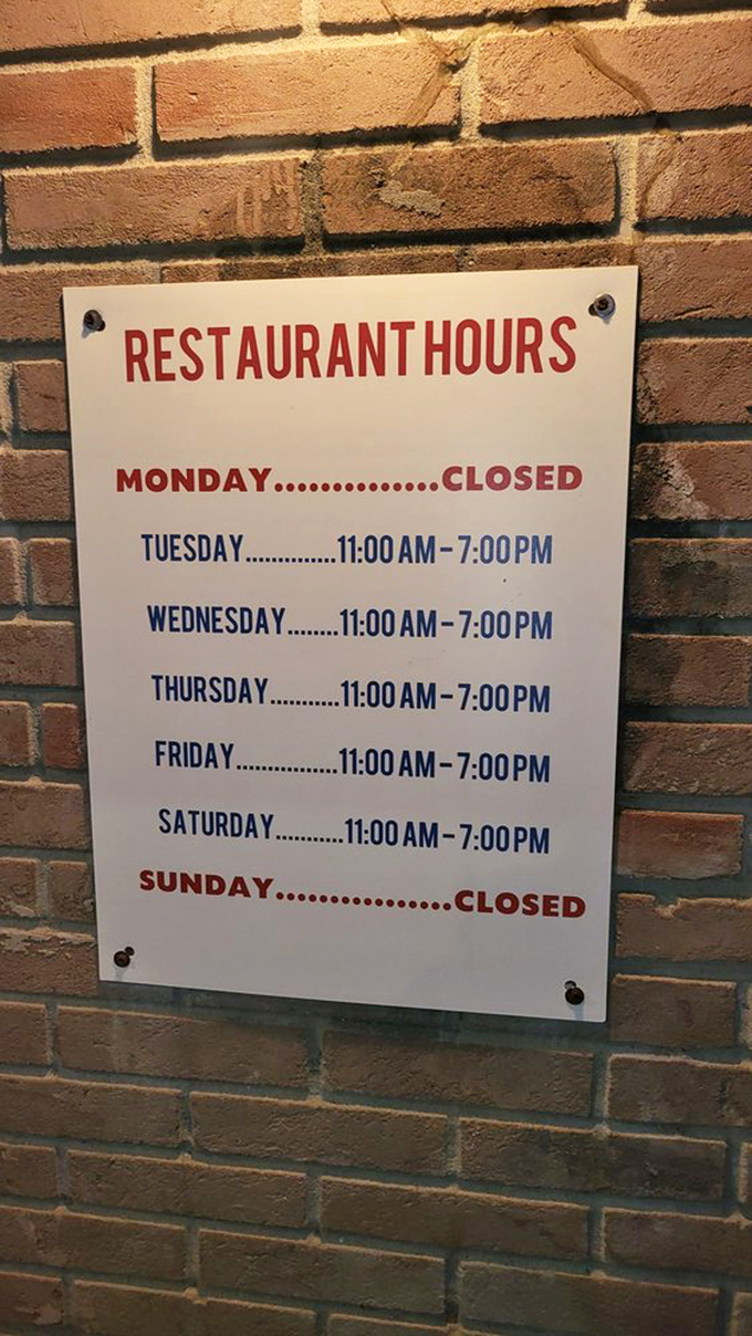 These hours aren't suggestions&mdash;they're appointments with destiny. Plan accordingly or face the crushing disappointment of an empty stomach.