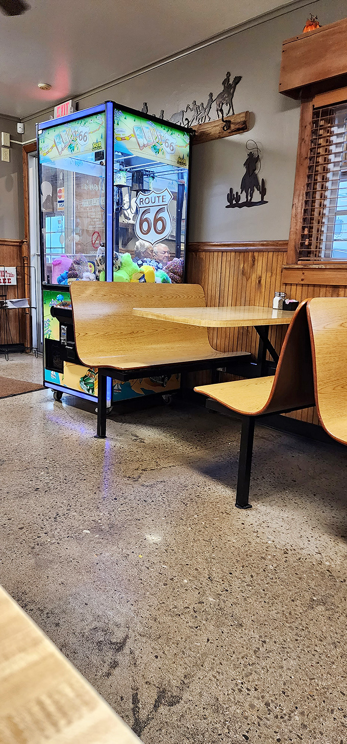 The Route 66 claw machine&mdash;where kids burn off some buffet energy while parents contemplate whether they have room for dessert. (Spoiler: They always do.)