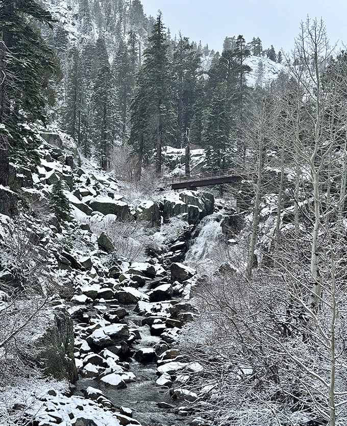 Winter transforms the falls into a frozen symphony &ndash; Elsa would definitely approve of this ice palace.