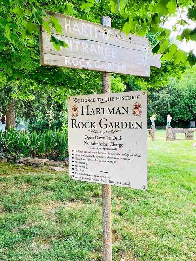 The entrance promises adventure, and this garden delivers on every single magical expectation imaginable.