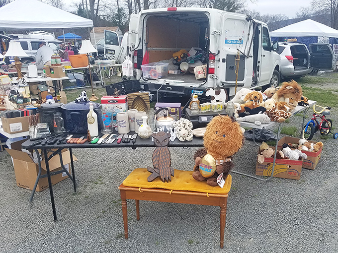 Blue Ridge's bright interior welcomes shoppers year-round. Rain or shine, the treasure hunt continues uninterrupted!