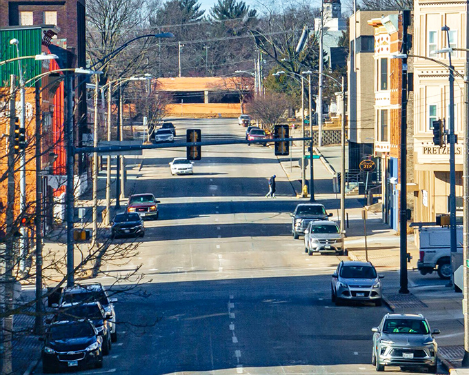 Freeport's main street offers that perfect blend of historic charm and modern convenience. Where shopkeepers still put out "Back in 5 minutes" signs.