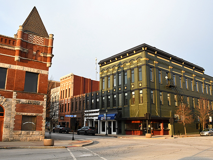 Kokomo's main street hums with the rhythm of a working town that knows how to balance.