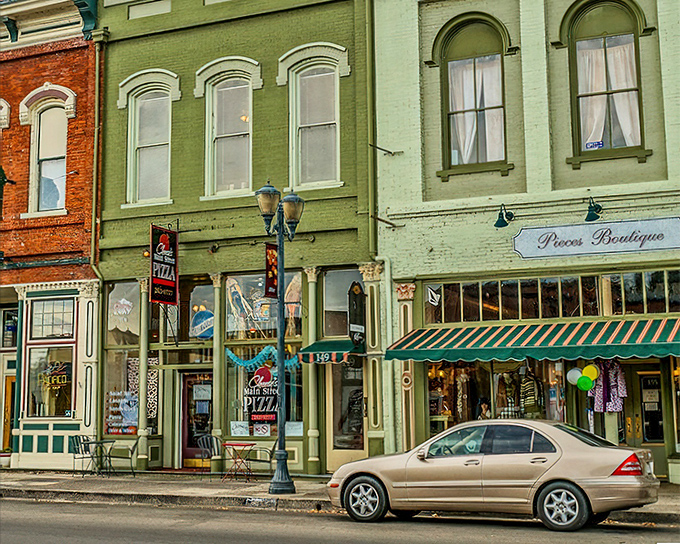 Pizza with a side of history! Lakeport's colorful Main Street buildings house eateries where the local gossip flows as freely as the nearby lake waters.