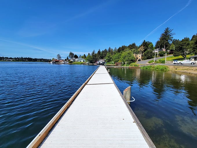 Lincoln City: Tranquil lake waters reflect the perfect small-town life. Grab a kayak and prepare to forget all your worries.