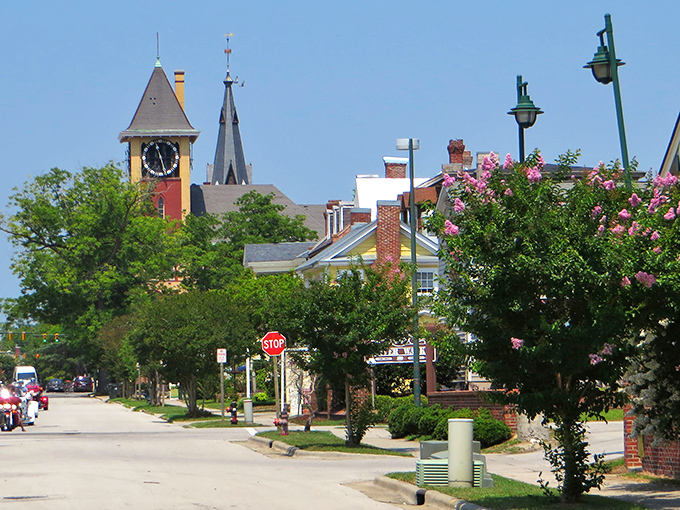 A downtown straight from a storybook, where history lives on every corner.