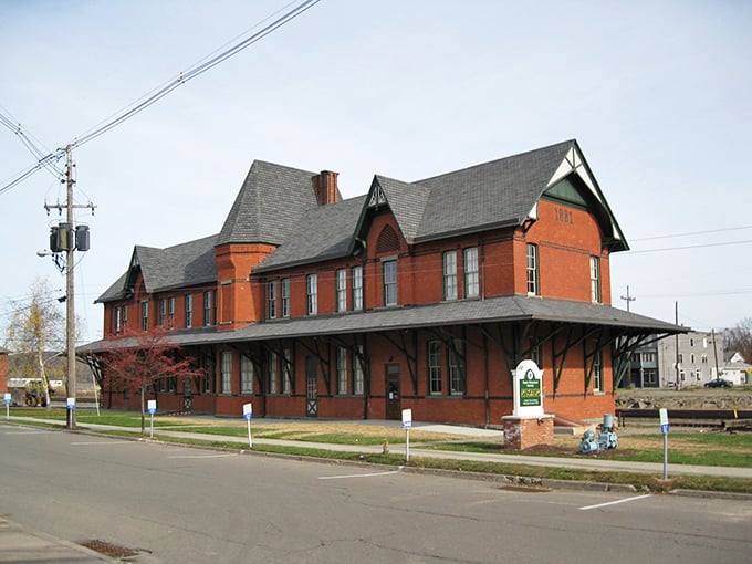 Sayre&rsquo;s historic train station stands as a proud relic of the railroad era, anchoring a downtown steeped in timeless charm.