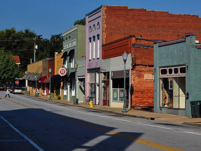 Seneca's colorful downtown looks like it was designed by someone who refused to be boring. Delightfully different!