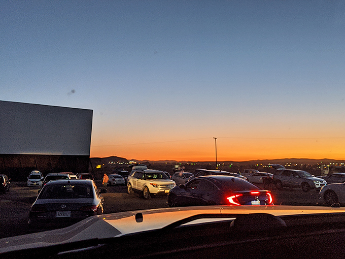 Desert movie magic at Skyline Drive-in. Barstow's clear night skies create the perfect backdrop for outdoor cinema adventures.