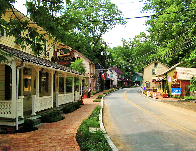 St. Peter's Village's colorful buildings nestle along winding streets, creating postcard-worthy views at every turn.