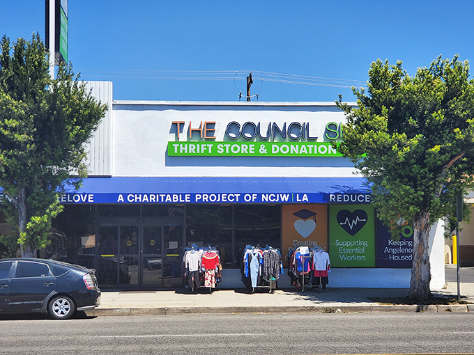 The Council Shop's bright storefront brings a splash of color to Burbank. This community-minded thrift store combines good deals with good deeds.