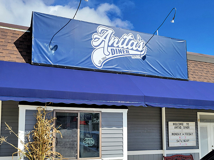 The Diner's blue awning signals a safe harbor for the breakfast-obsessed and comfort food connoisseurs of Pendleton.