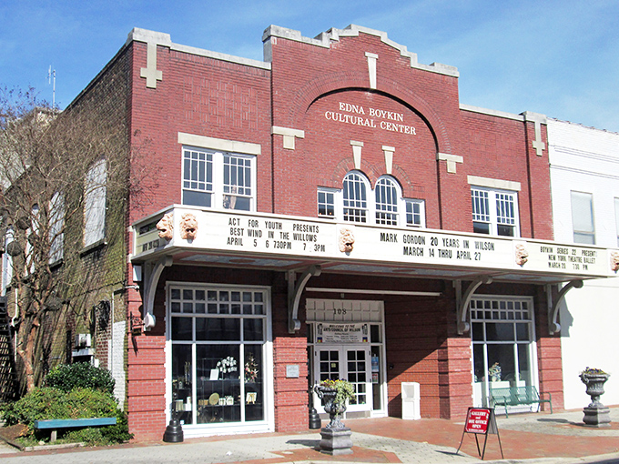 Wilson's downtown combines historic charm with artistic flair. Those brick buildings have seen a century of comings and goings.