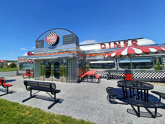 "Chrome-plated perfection with a side of nostalgia. That fish on the roof has seen generations come hungry and leave happy."