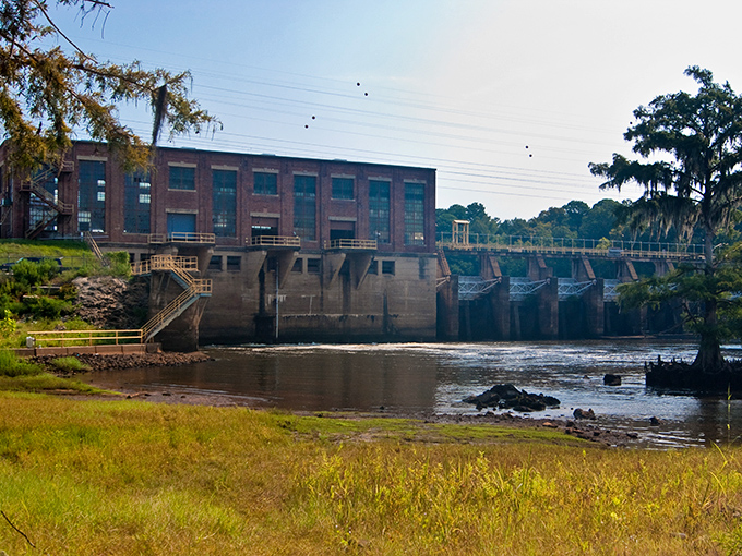 Reflections that double the beauty of Albany's skyline. The Flint River serves as nature's mirror for this charming city.
