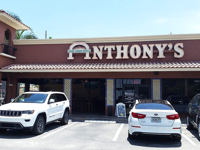 Anthony's sprawling presence commands respect like the pizza empire it truly represents.