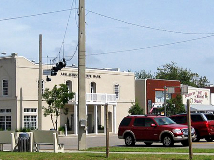 Classic architecture stands proudly in Apalachicola, where the past and present blend seamlessly under Florida's blue skies.