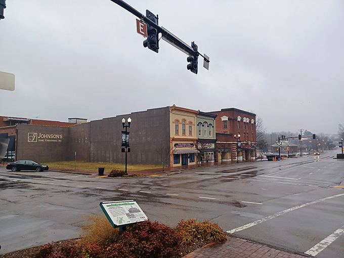 Downtown Athens on a misty day has a mysterious charm. Those historic storefronts have stories to tell if you listen closely.