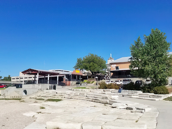 Urban oasis! Belton's creative spaces offer room to reflect&mdash;just like your bank account will after buying a home here.