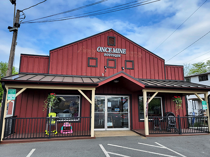 This rustic red boutique in Blue Ball proves country shopping can be both charming and contemporary. Treasures await inside!