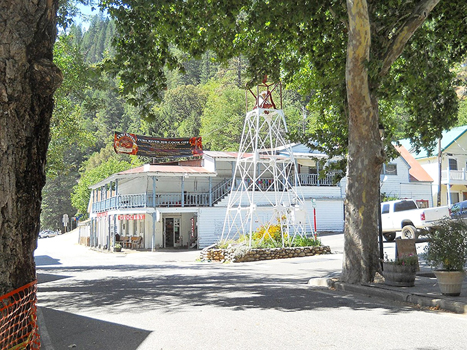 This perfectly preserved main street looks like it's waiting for Gary Cooper to stride into frame.