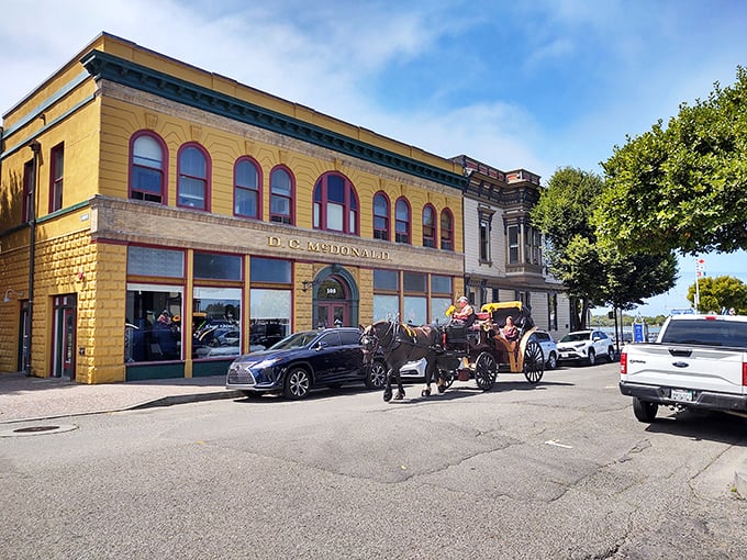 Historic downtown Eureka charms with its yellow-brick buildings and horse-drawn carriages&mdash;affordable small-town living with character to spare.