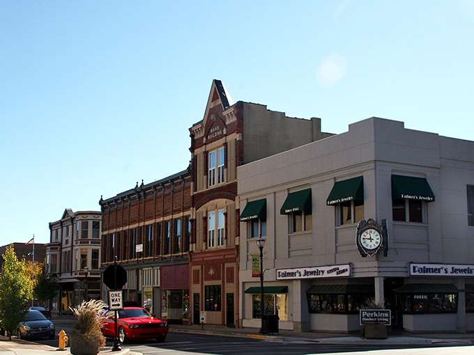 Historic facades hide modern surprises like wrapped presents waiting to be discovered by curious visitors.
