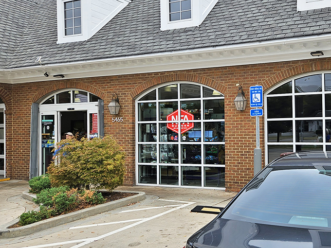 Who knew a gas station could house burger perfection? NFA's humble storefront hides Atlanta's best-kept secret.