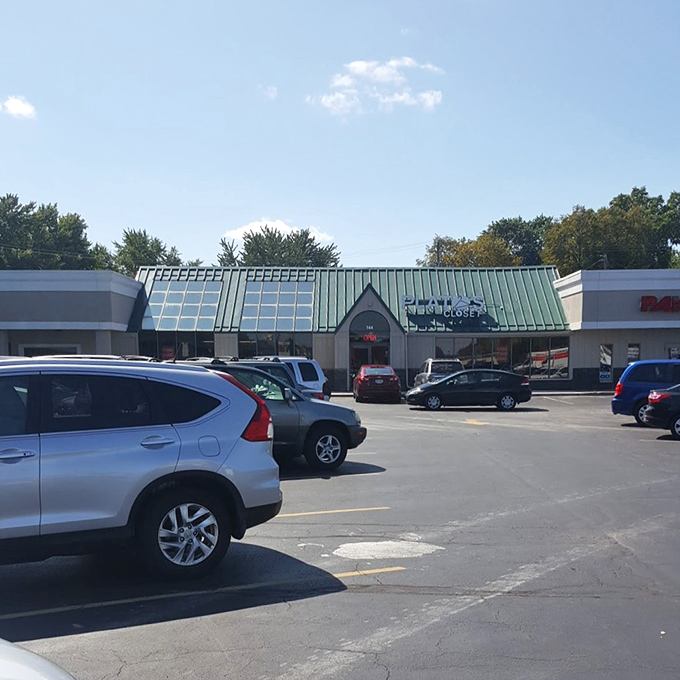 Nestled in a strip mall, this fashion-forward thrift store specializes in youth brands that won't break the bank