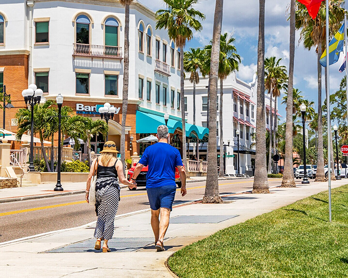 Safety Harbor&rsquo;s downtown is made for slow strolls and sunny moments. Palm trees, charm, and that unmistakable Florida ease.