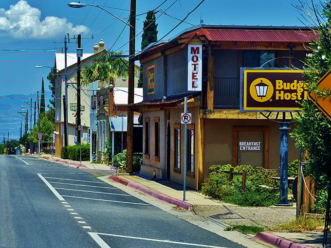 Historic buildings line Sierra Vista's downtown&mdash;where affordable dining and shopping help Social Security checks last until the next one arrives.