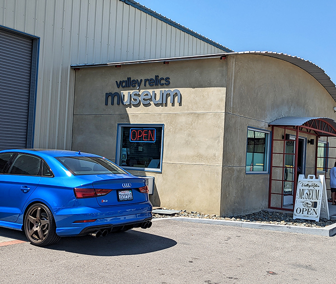 The simple facade belies the nostalgic wonderland of Valley memorabilia waiting inside this cultural time capsule.