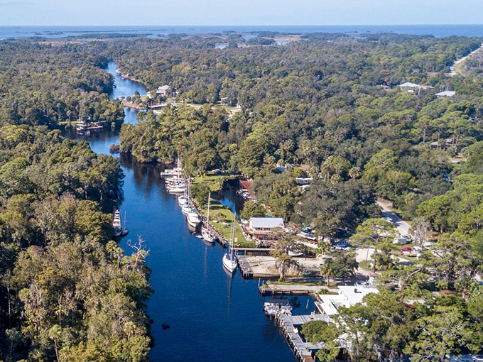 Old Florida waterfront living at its finest. Modest homes with million-dollar views of nature's ever-changing canvas.