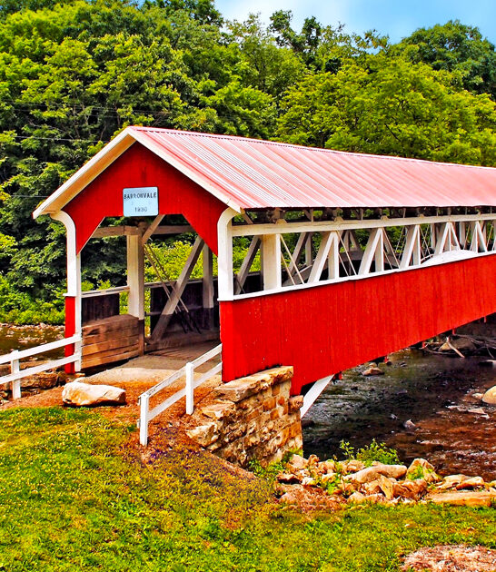 covered bridge gorgeous pennsylvania ftr