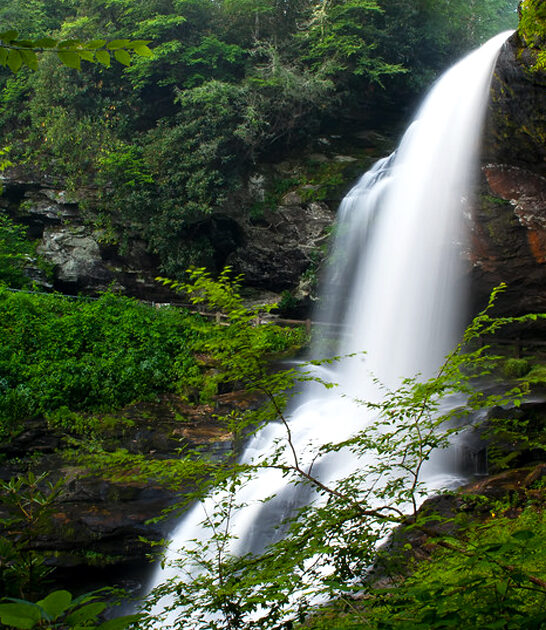 stunning waterfall north carolina ftr