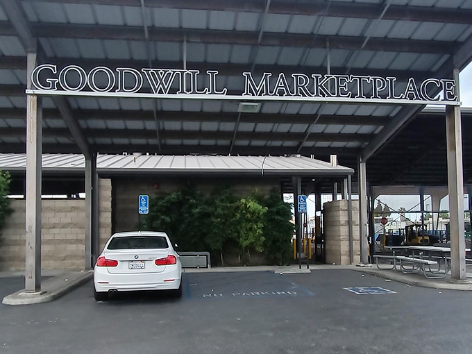 The unassuming entrance to treasure-hunting paradise. Like finding a secret portal to an alternate universe where retail therapy doesn't require a second mortgage.