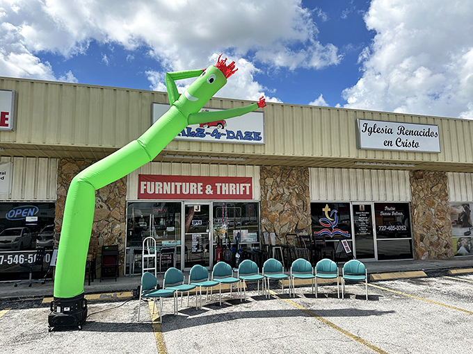 The iconic green tube man waves you in like an old friend with a secret &ndash; this unassuming storefront holds treasures beyond imagination.