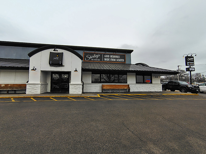 The sign says "Good Memories Made From Scratch"—and brother, they're not kidding about either part.