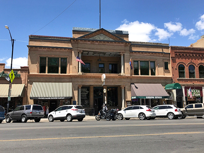 The stately facade of The Palace Restaurant stands proudly on Whiskey Row, a time capsule of Arizona's frontier days waiting to be explored.